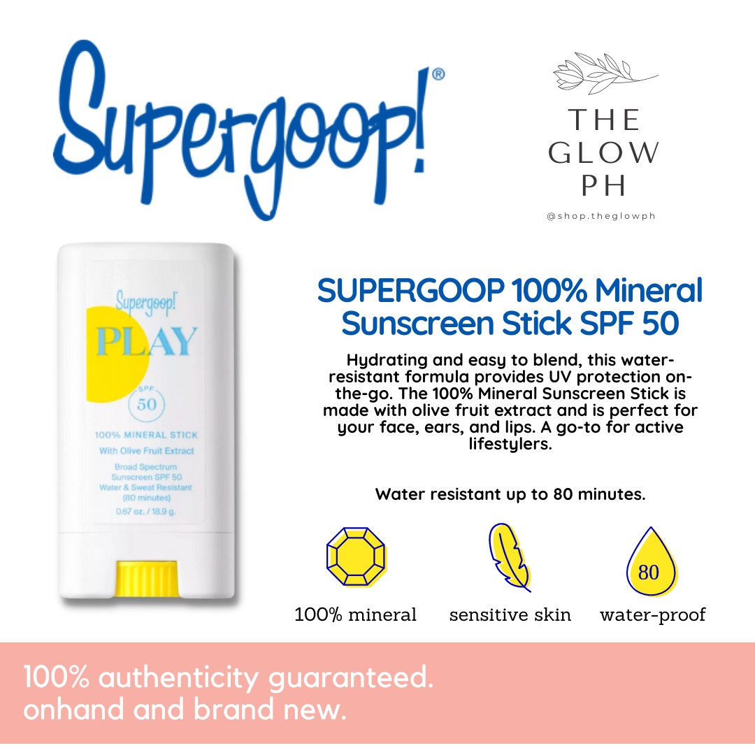 BRAND NEW Supergoop! Play Mineral Sunscreen Stick SPF 50 18.9g | The ...