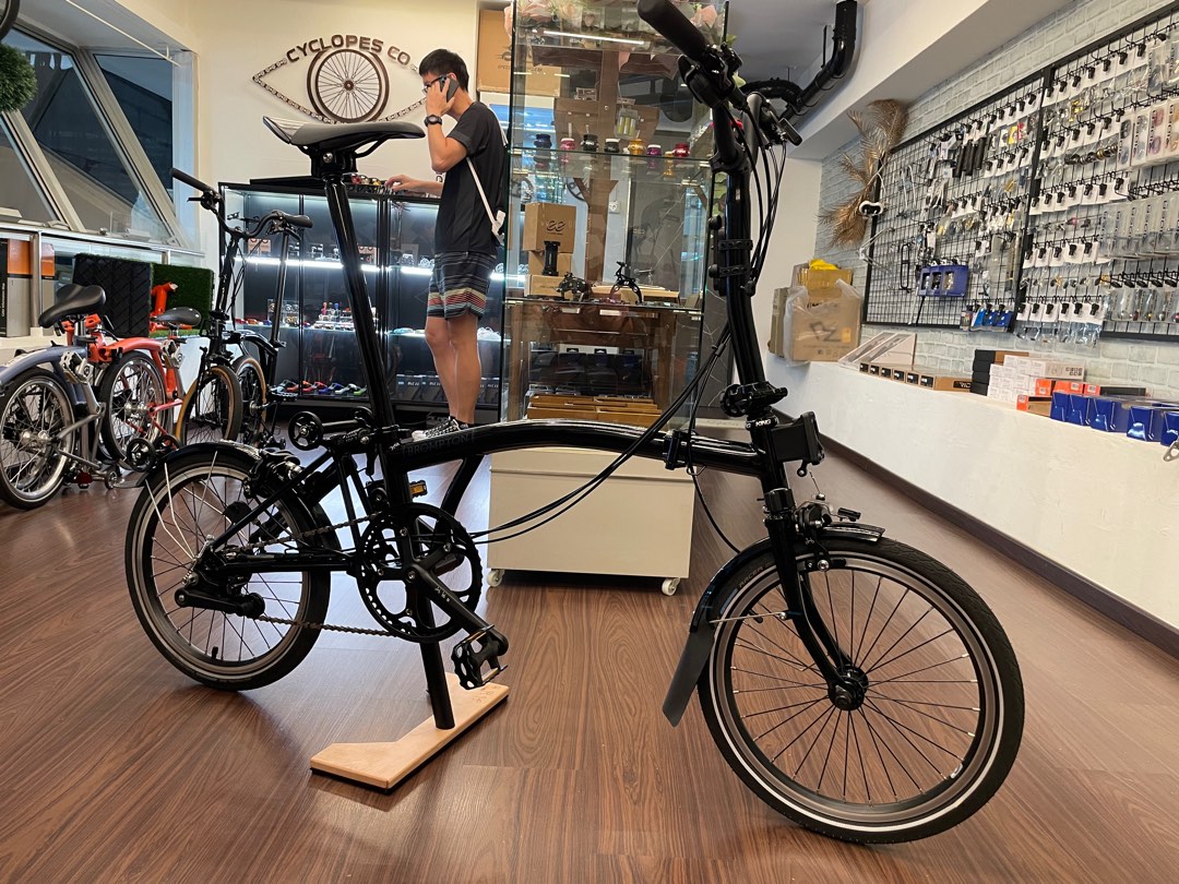 Brompton c line black edition with Modifications 2022 model , Sports ...