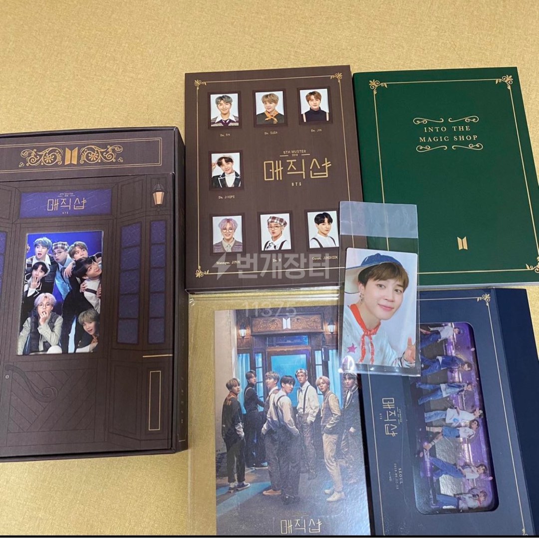 BTS 5TH MUSTER DVD: MAGIC SHOP WITH JIMIN PHOTOCARD (FULL SET), Hobbies ...