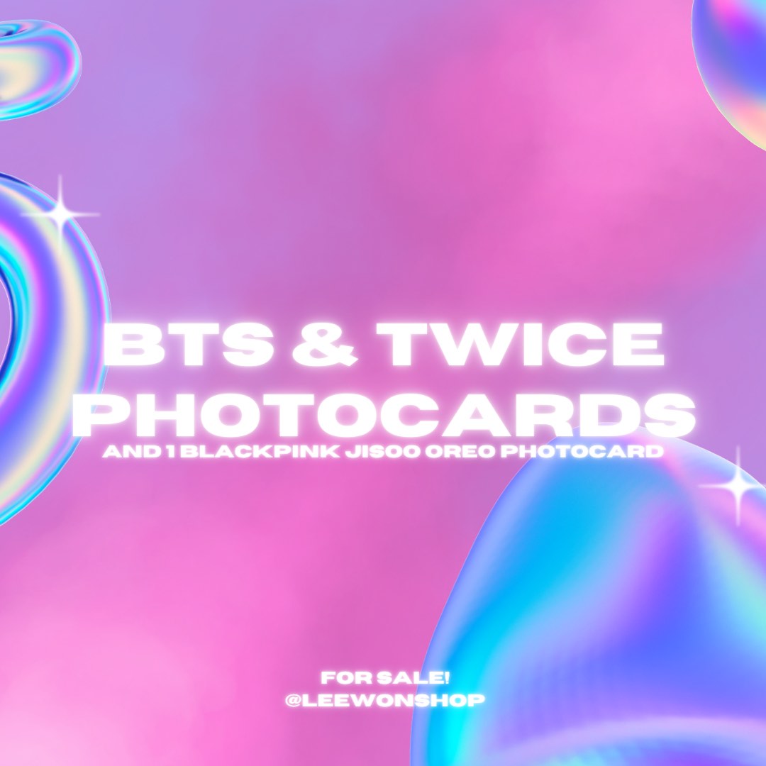 OFFICIAL! Bts & twice photocards (and 1 blackpink jisoo oreo photocard ...