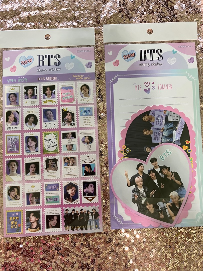 BTS stamp sticker, Hobbies & Toys, Memorabilia & Collectibles, K-Wave ...