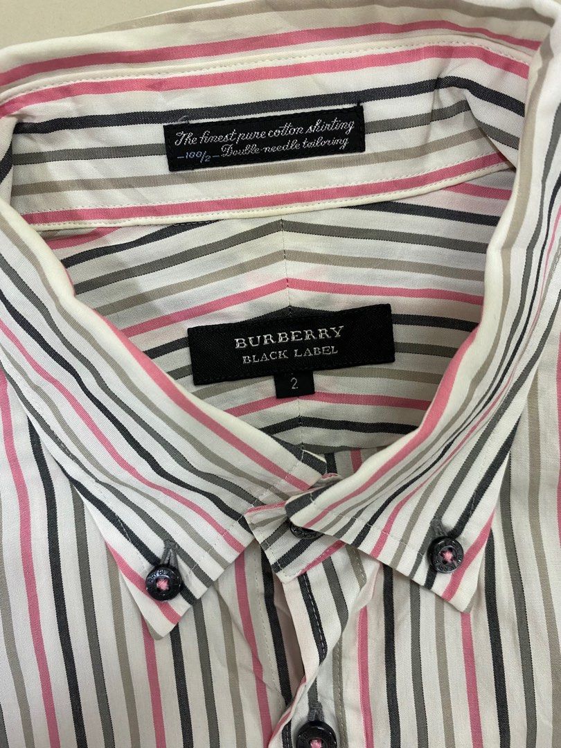Burberry Black Label Kemeja original, Fesyen Pria, Pakaian , Atasan di ...