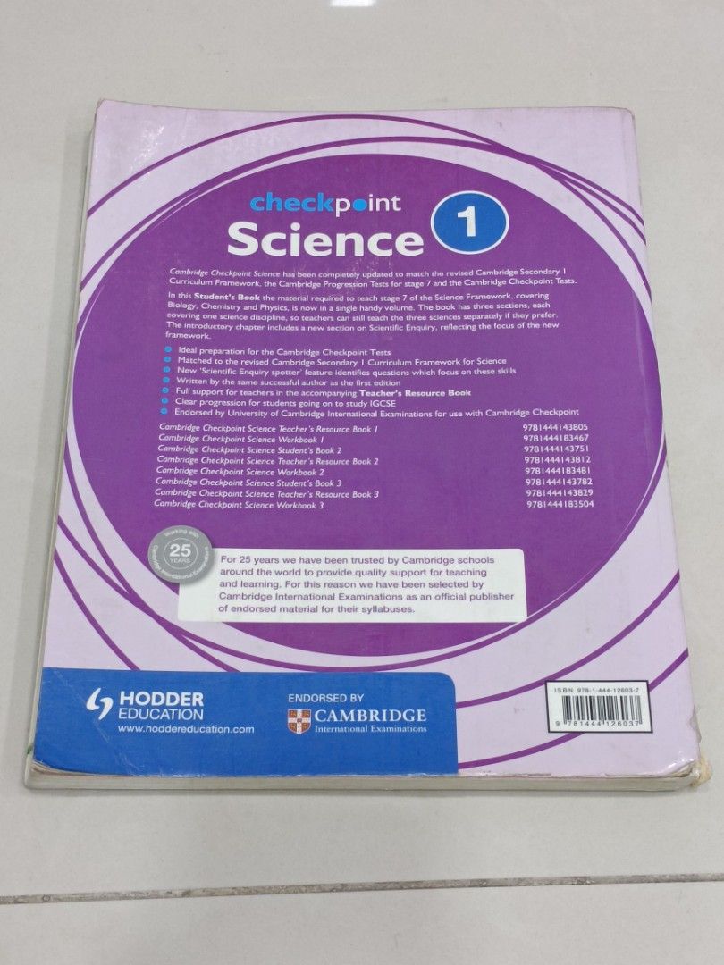 Cambridge Checkpoint Science 1 Hodder Education, Hobbies & Toys, Books ...
