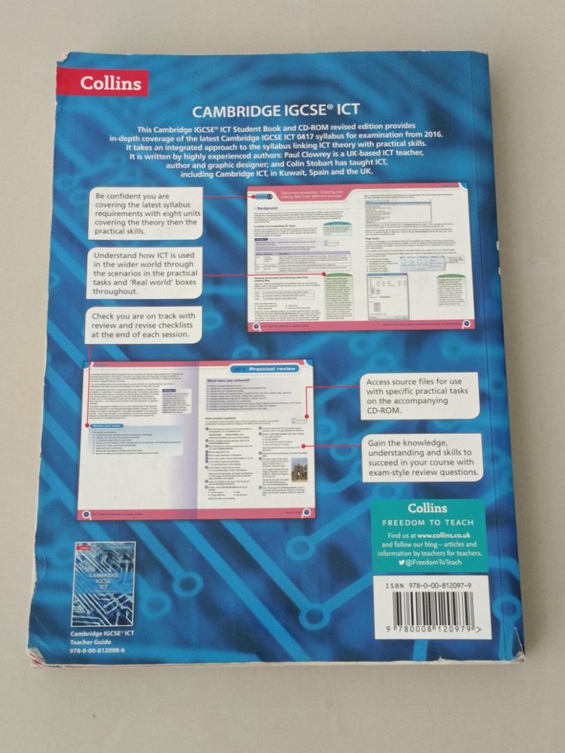 Cambridge Igcse ICT Student's Book (Collins), Hobbies & Toys, Books ...