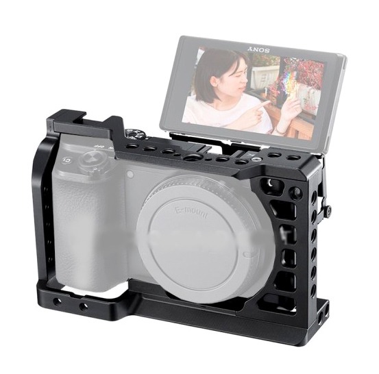 Camera Cage Sony A6000 A6100 A6300 A6400 A6500 Rig Mirrorless with Cold ...