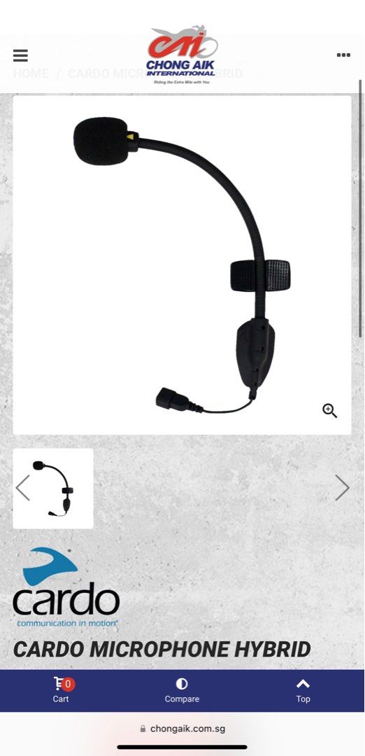 Cardo Microphone Hybrid, Motorcycles, Motorcycle Accessories on Carousell