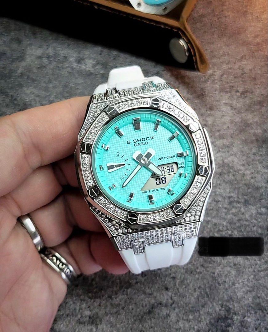 Casioak mod Tiffany blue (gma s2100), Luxury, Watches on Carousell