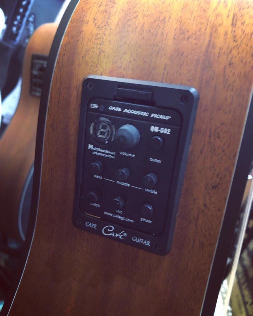 Cate acoustic guitar with EQ, Hobbies & Toys, Music & Media, Musical ...