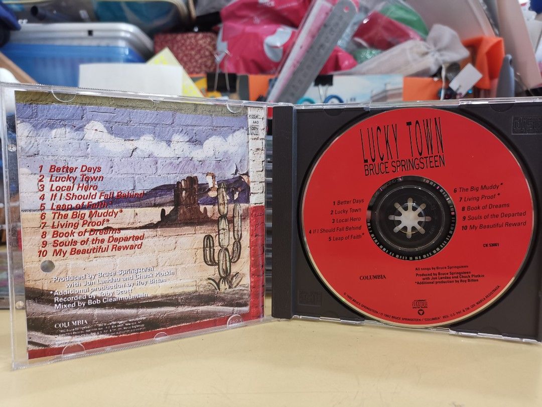 (CD) BRUCE SPRINGSTEEN Lucky Town, Hobbies & Toys, Music & Media, CDs ...