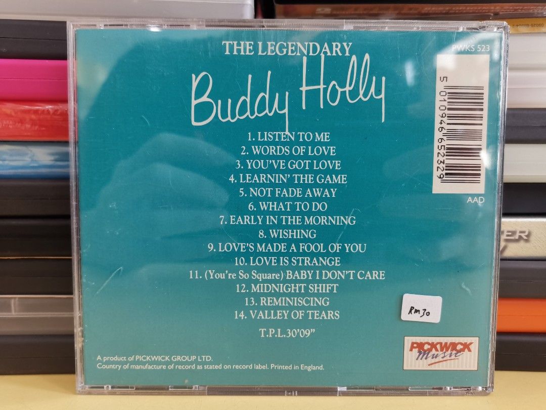 (CD) THE LEGENDARY BUDDY HOLLY, Hobbies & Toys, Music & Media, CDs ...