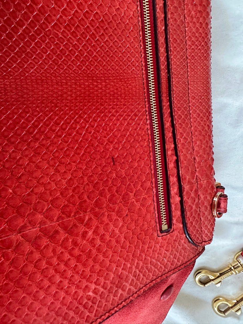 Celine python trapeze bag, Luxury, Bags & Wallets on Carousell