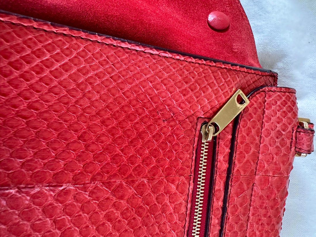 Celine python trapeze bag, Luxury, Bags & Wallets on Carousell