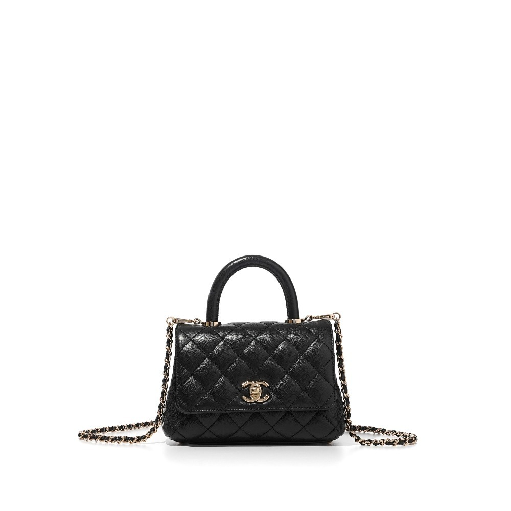Chanel mini coco handle microchip version caviar leather on Carousell