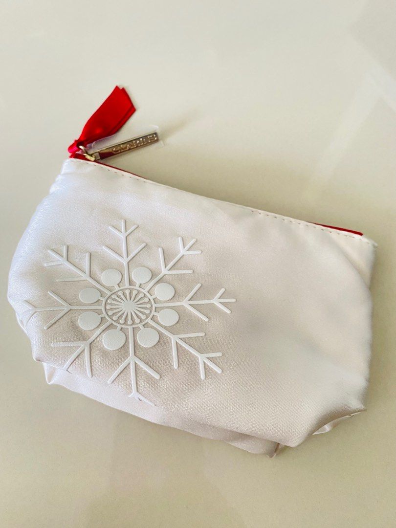 snowflake makeup bag