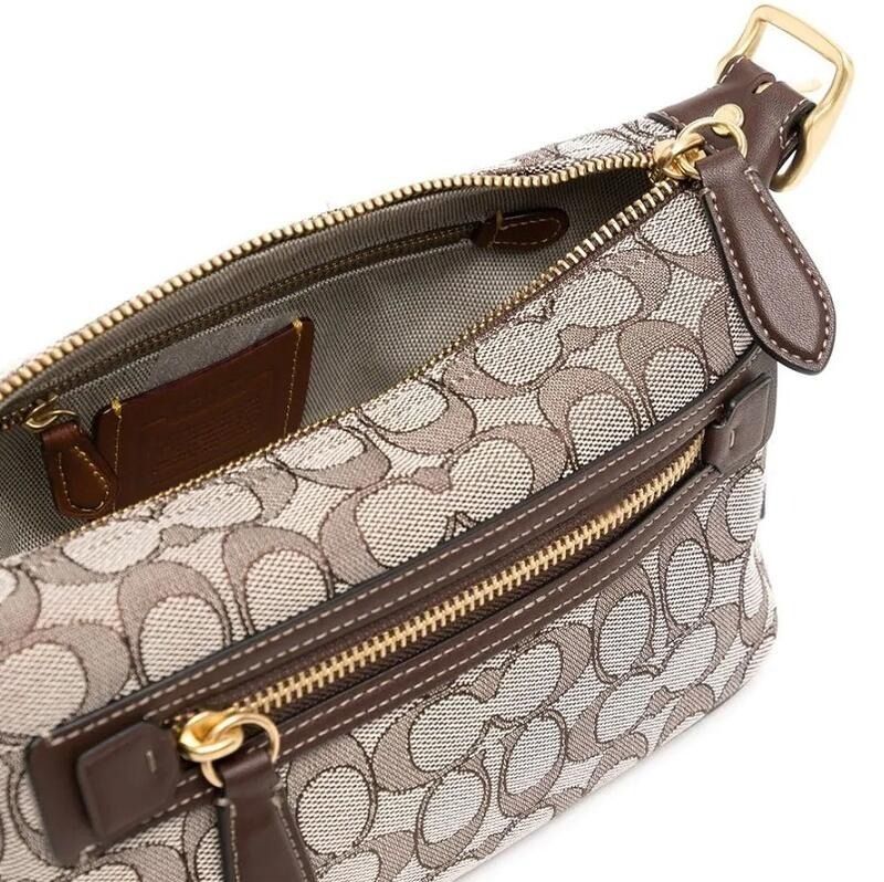 Coach Demi Bag In Signature Jacquard (Women Shoulder Bag), Women's ...