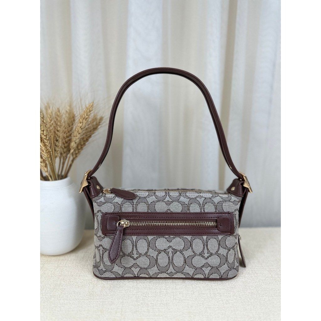 Coach Demi Bag In Signature Jacquard (Women Shoulder Bag), Women's ...
