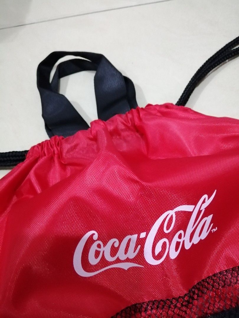 Coca Cola Coke Drawstring Bag, Men's Fashion, Bags, Backpacks on Carousell