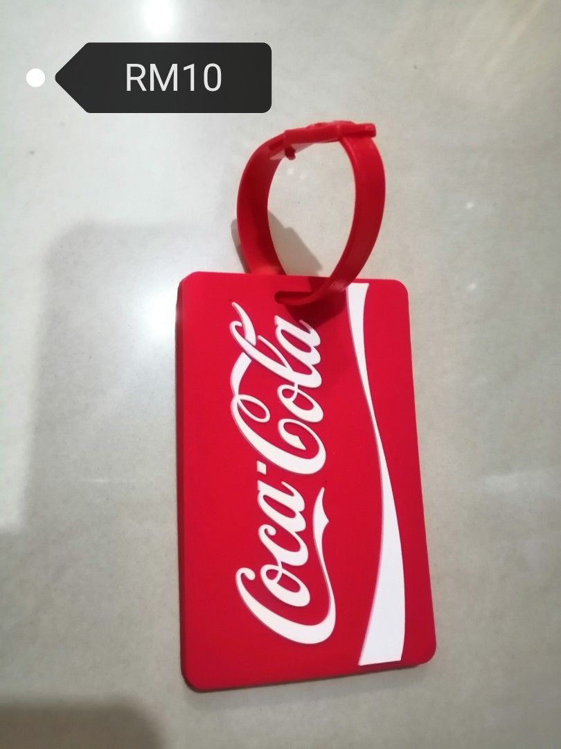 Coca Cola Coke Rubber Luggage Tag, Hobbies & Toys, Collectibles ...