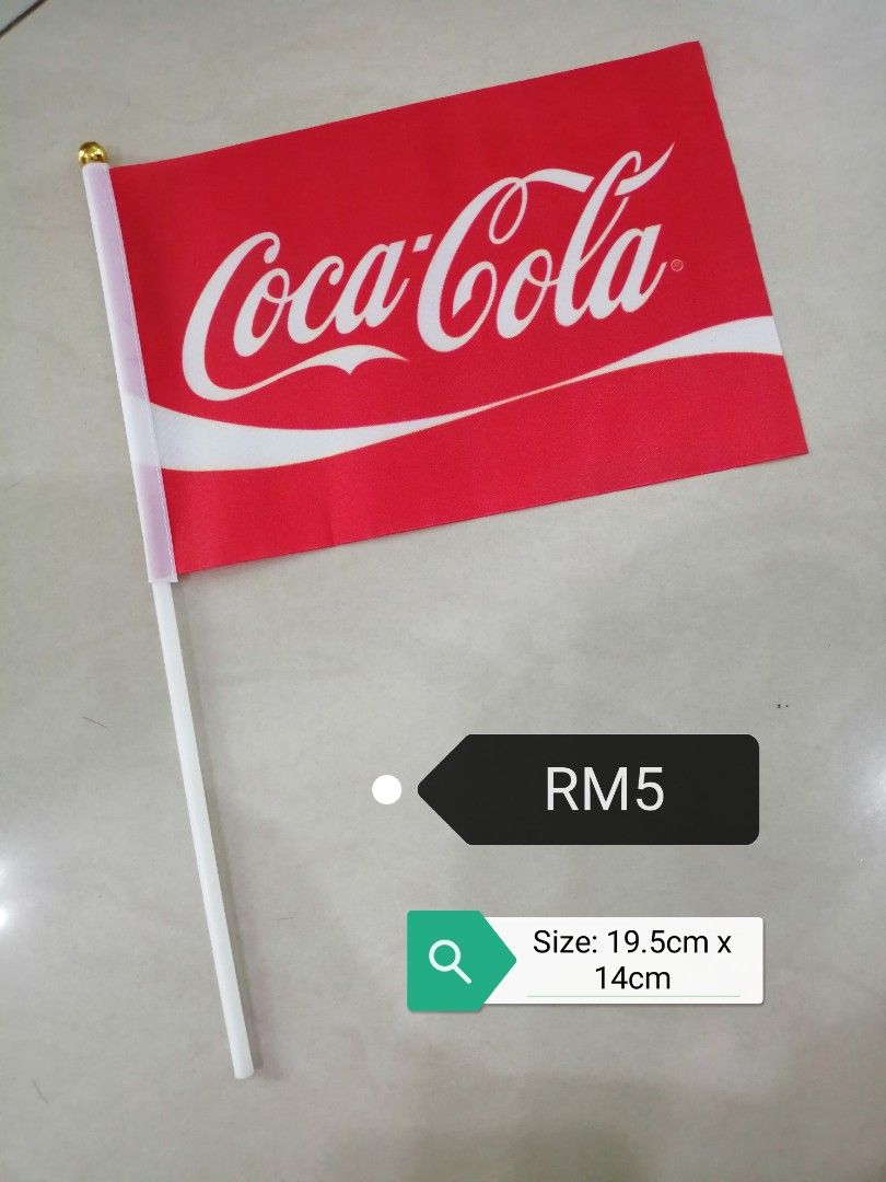 Coca Cola Coke Red Flag, Hobbies & Toys, Collectibles & Memorabilia ...