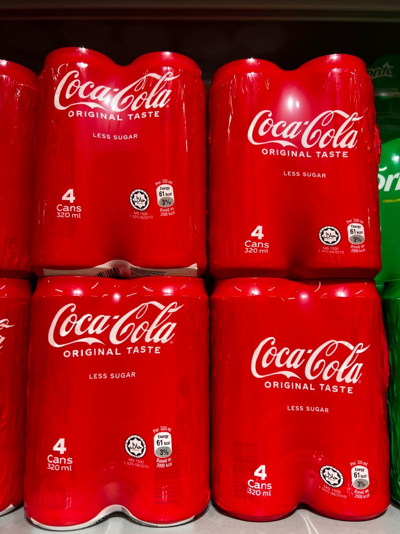 Coca Cola soft drink 320ml cans, Food & Drinks, Beverages on Carousell