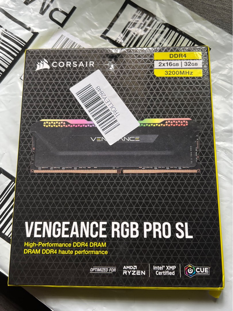Corsair 32GB Vengeance RGB Pro SL (2x16GB) 3200MHz C16, Computers ...