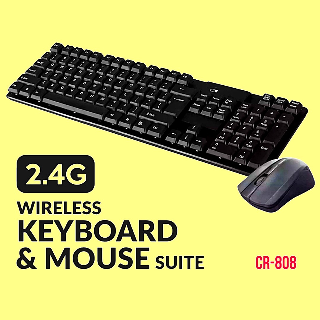 CR group wireless keyboard and mouse cr-808, Computers & Tech, Parts ...