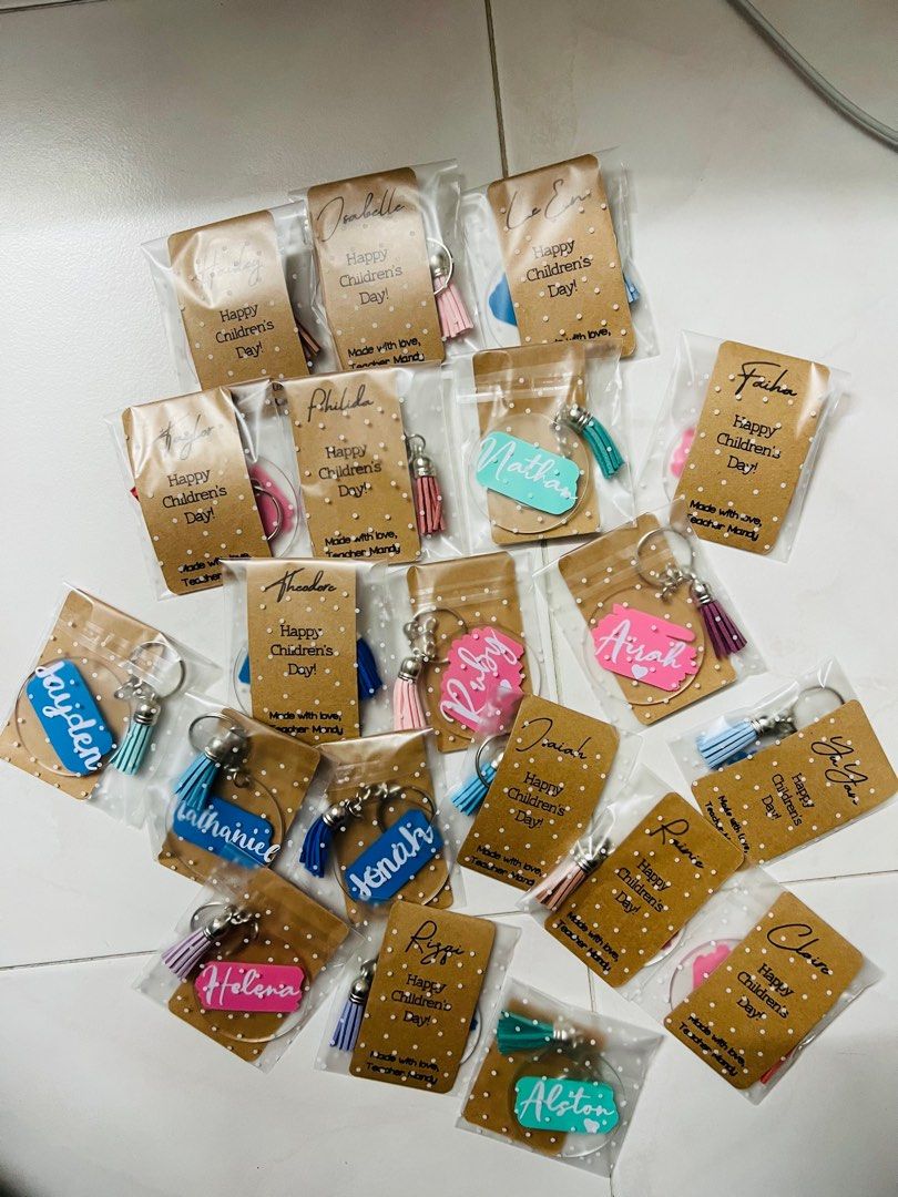Customised keychain, Hobbies & Toys, Stationery & Craft, Handmade Craft ...