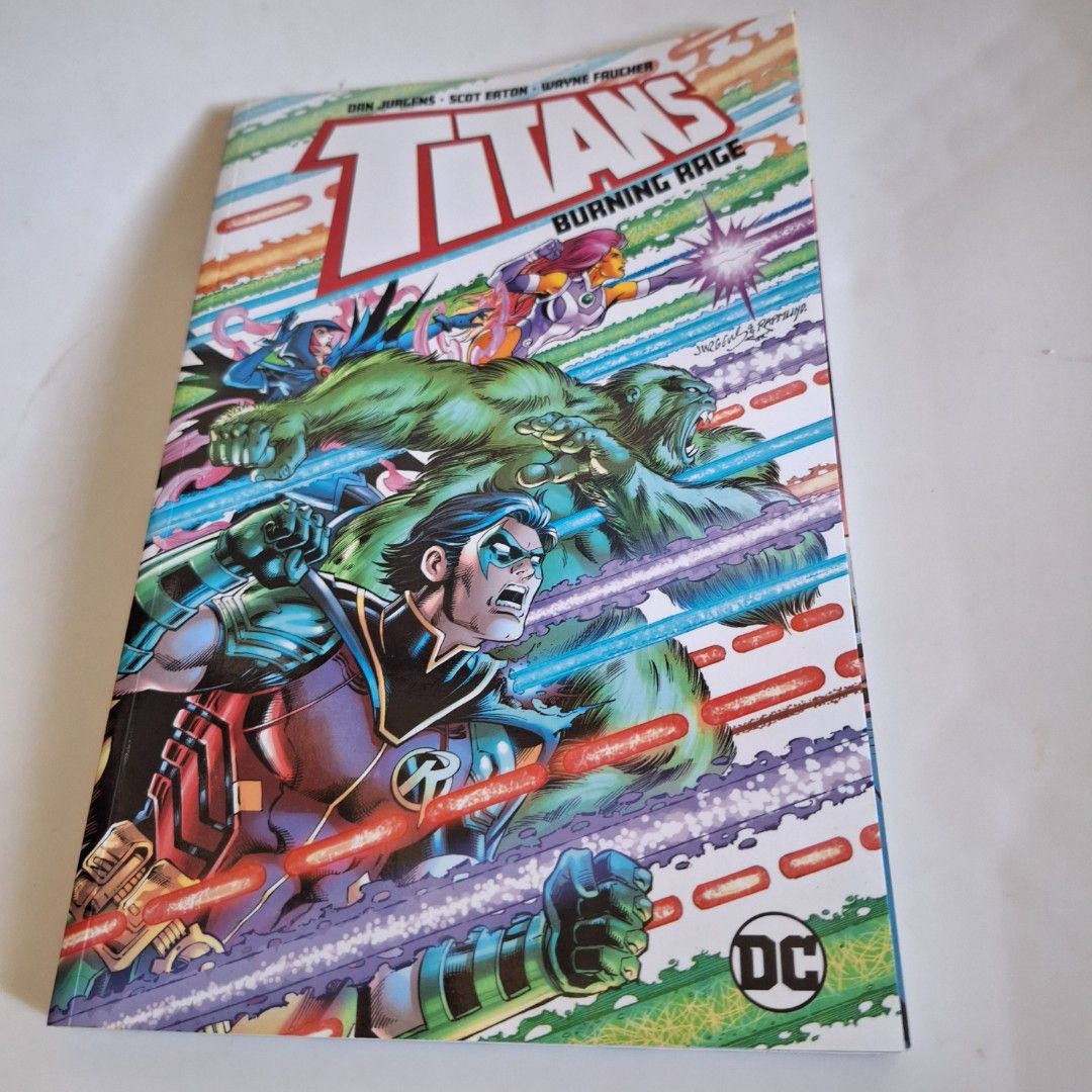 DC Comics The Titans Burning Rage comic book on Carousell