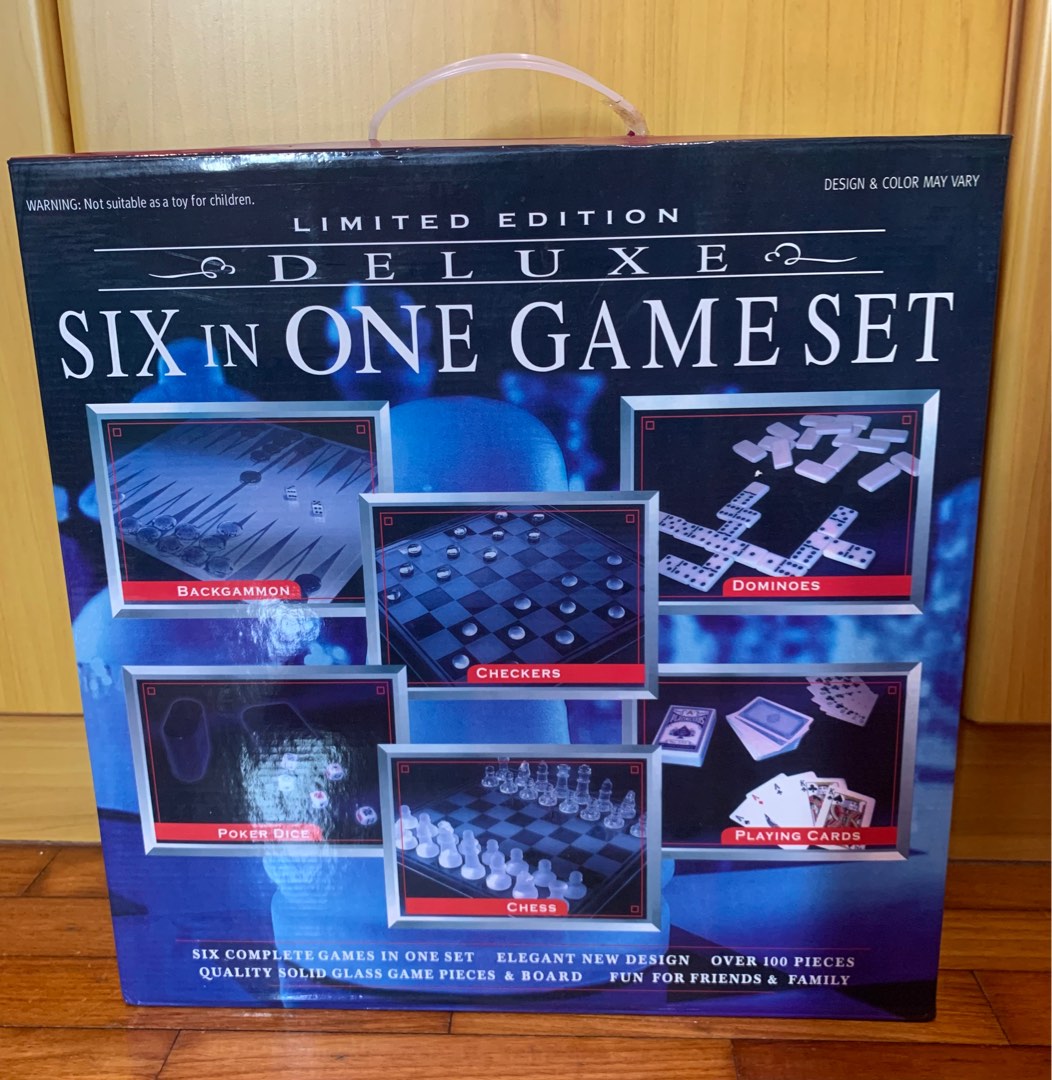 Deluxe 6 in 1 Game Set, Hobbies & Toys, Toys & Games on Carousell
