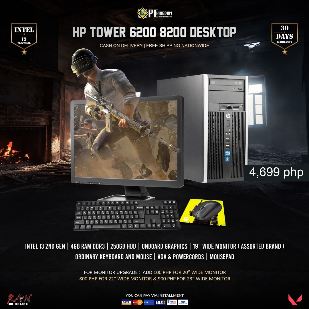 Desktop Hp Slim Tower Intel Core I Nd G Ram Ddr Gb Hdd Storage Wide Monitor Pckingdom