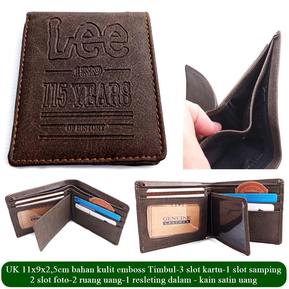 Dompet Lipat Pria Style Simpel Emboss Gravity, Fesyen Pria, Tas ...