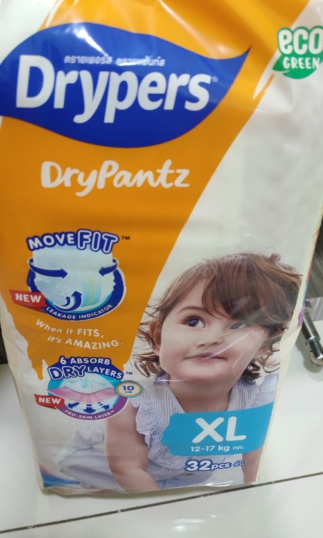 Drypers Drypantz XL, Babies & Kids, Bathing & Changing, Diapers & Baby ...