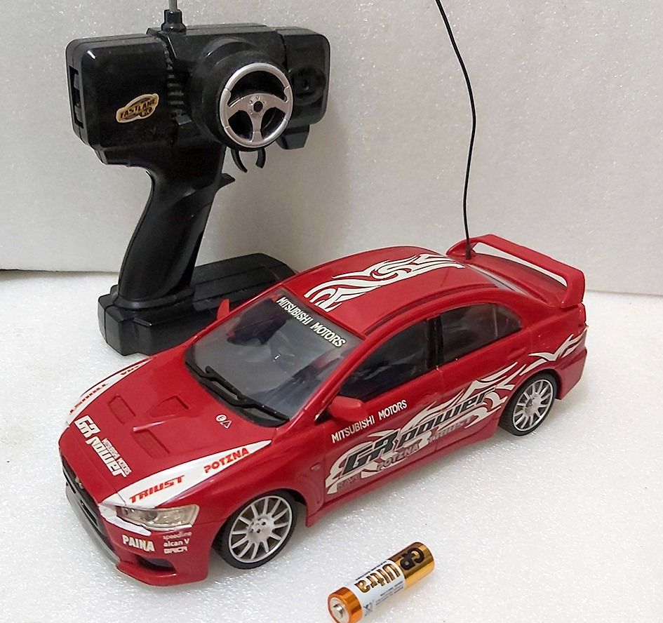 Fast Lane RC Mitsubishi Lancer Evolution 三菱 遙控車（請留意內容）, 興趣及遊戲, 玩具 & 遊戲類 ...