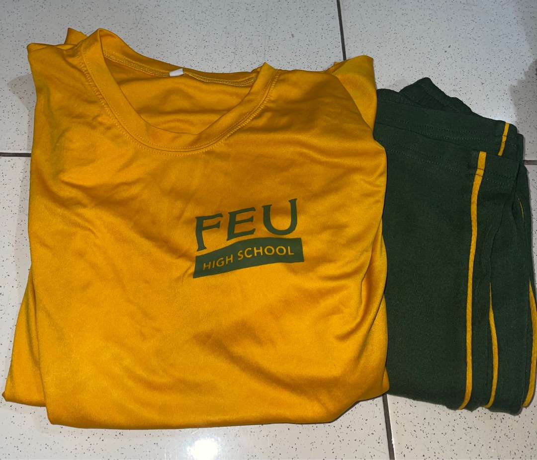FEU SHS PE uniform (Preloved) on Carousell