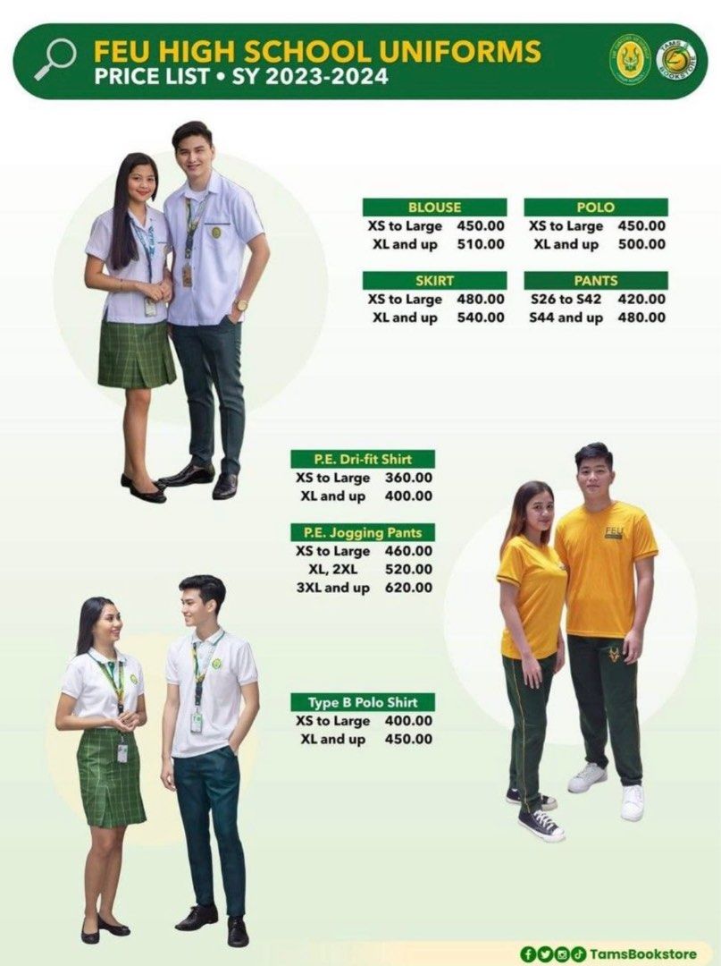 FEU SHS Type B uniform (Preloved) on Carousell