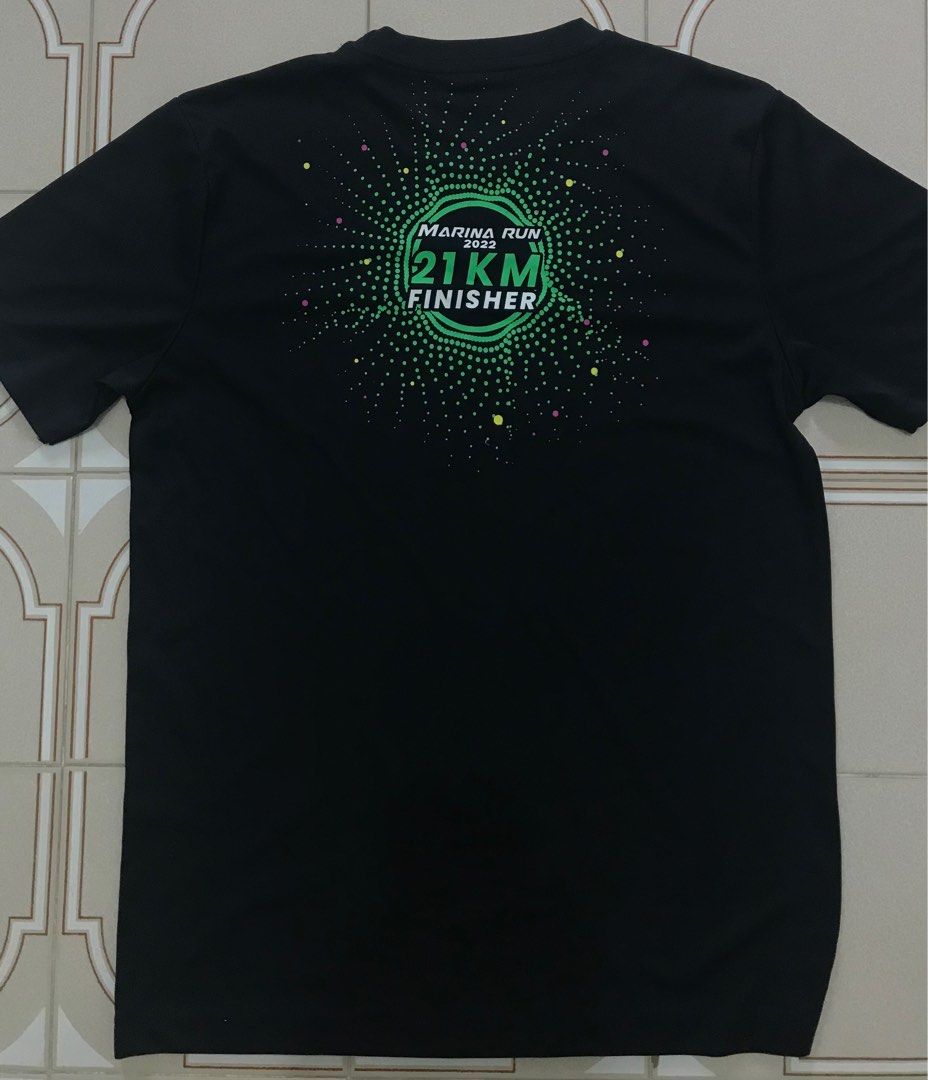 Half marathon Finisher Tee - marina bay run 2022, Men's Fashion, Tops ...