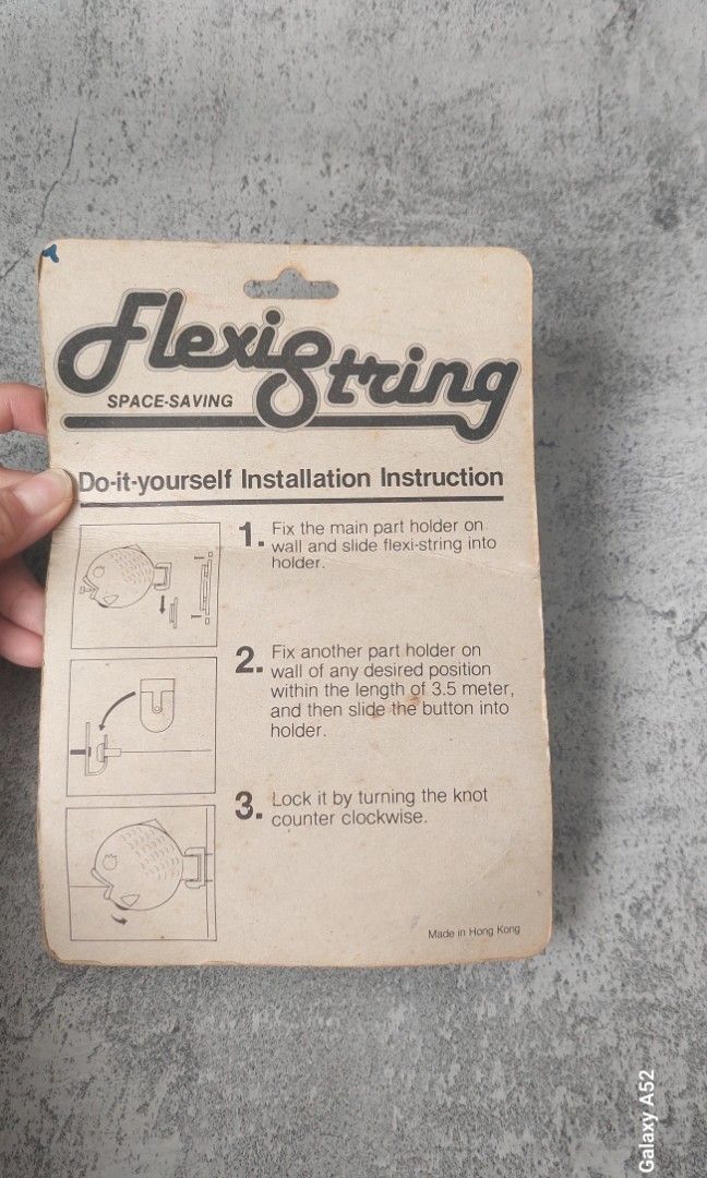 Flexi String Fish ikan tali jemuran baju 3,5M 5kg hemat tempat space ...