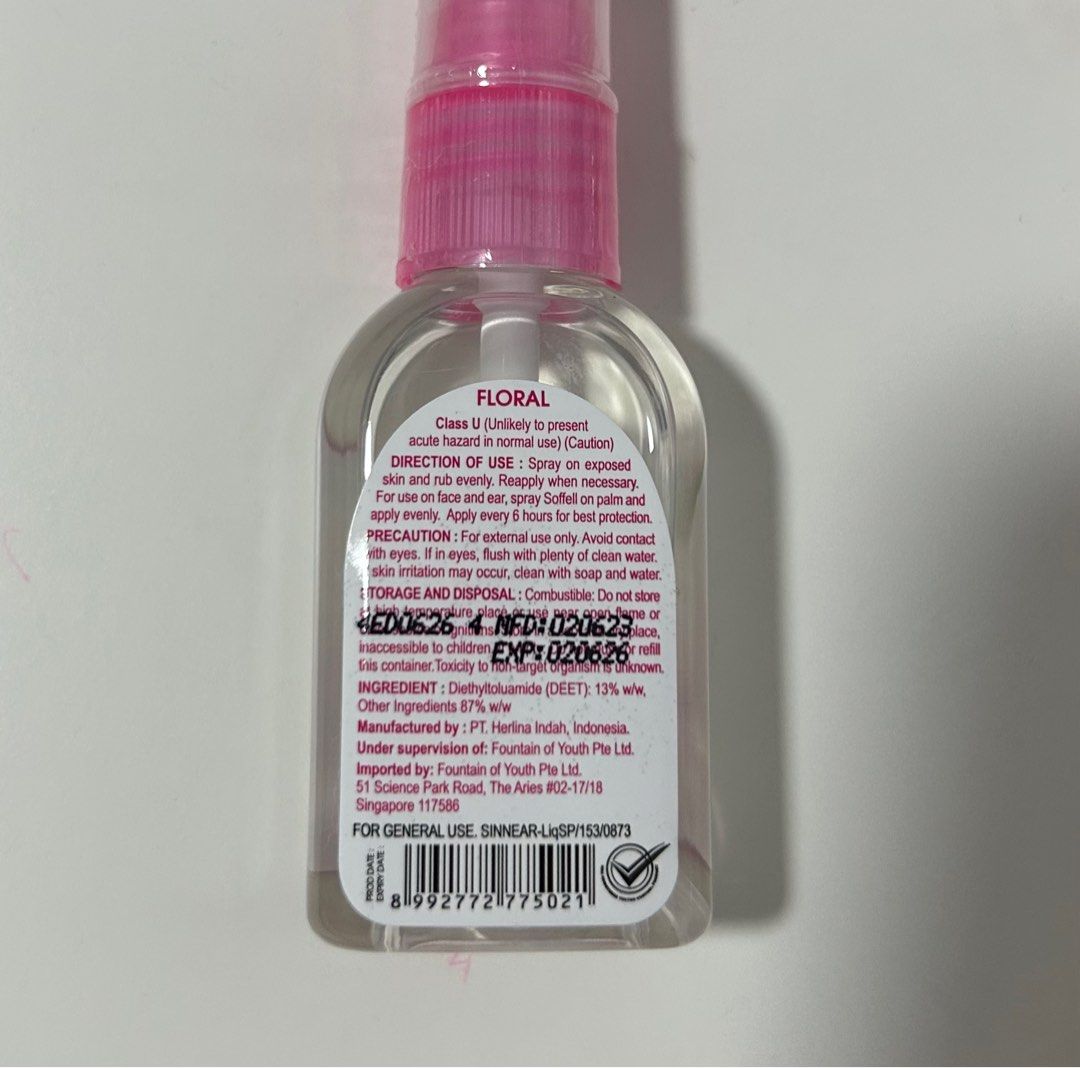 (Free delivery) 9X Soffell insect repellent DEET mosquito repellent ...