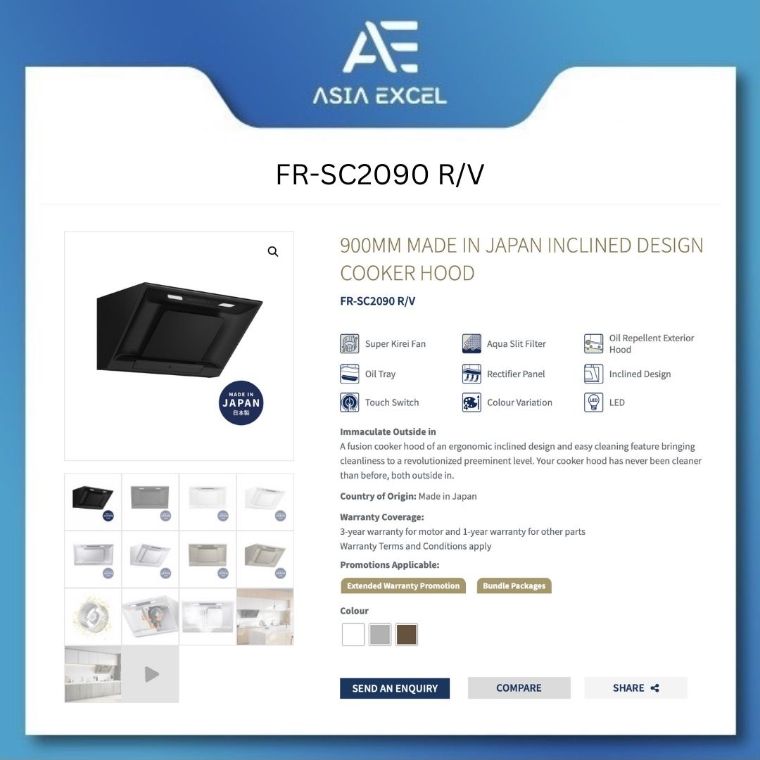 *GROUPBUY AVALIABLE* FUJIOH SLIM AND CHIMNEY HOOD - MULTIPLE MODELS [FR ...