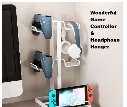 Game Controller Stand Headphone Holder Multi Adjustable Game Controller ...