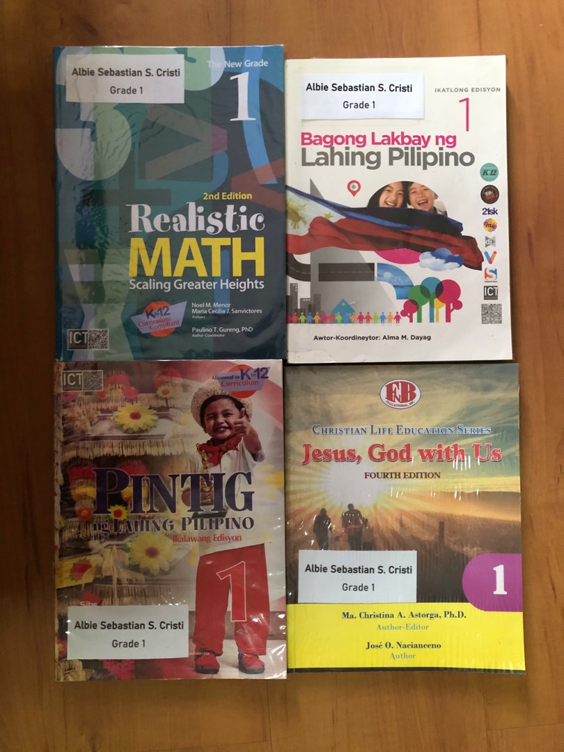 Grade 1 books (Math, AP, Filipino, Religion), Hobbies & Toys, Books ...