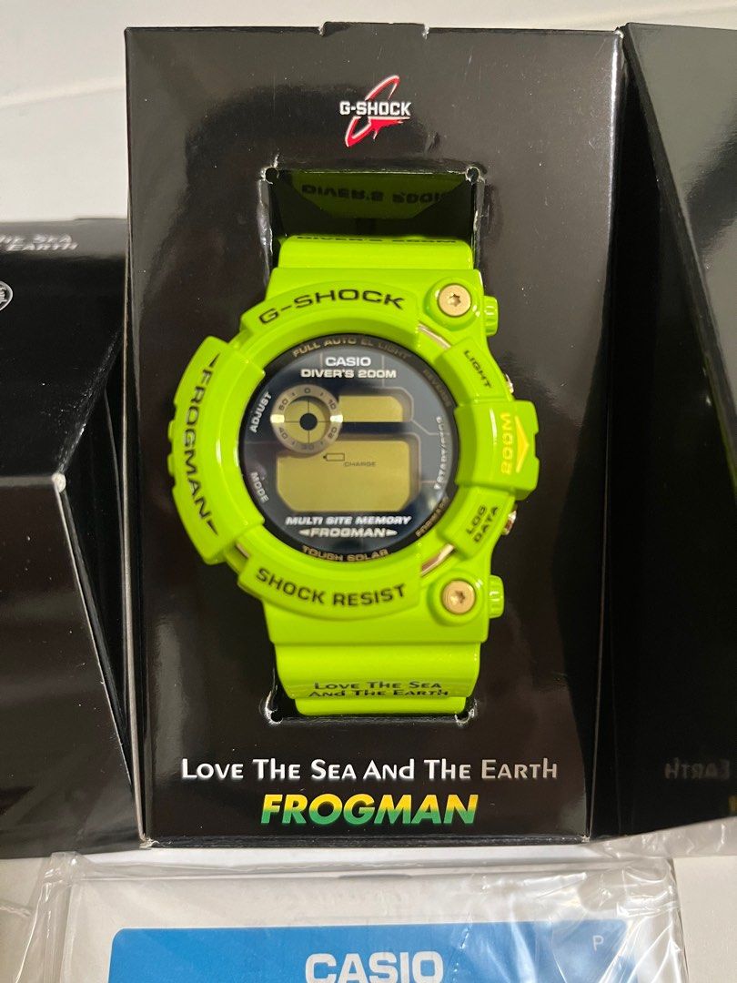 G-Shock GW-200F Kermit Frogman Rare Limited Edition Love the Sea and ...