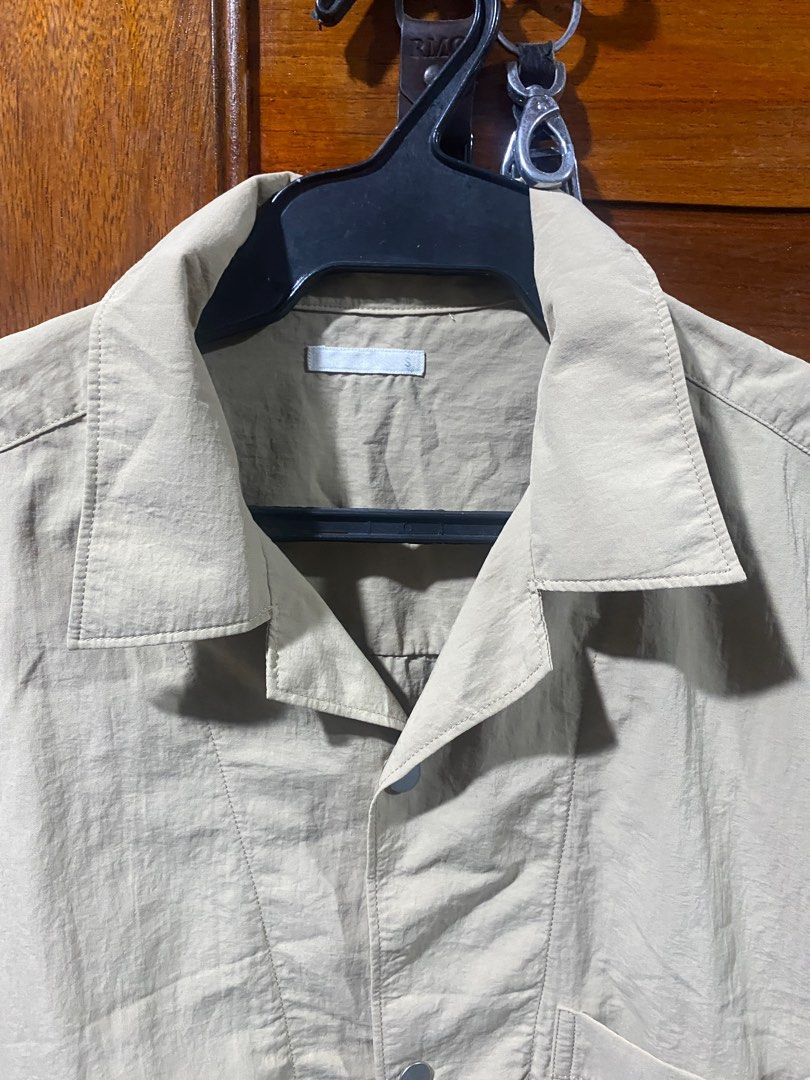 GU Nylon Open Collar Shirt Polo by Uniqlo, Men's Fashion, Tops & Sets ...