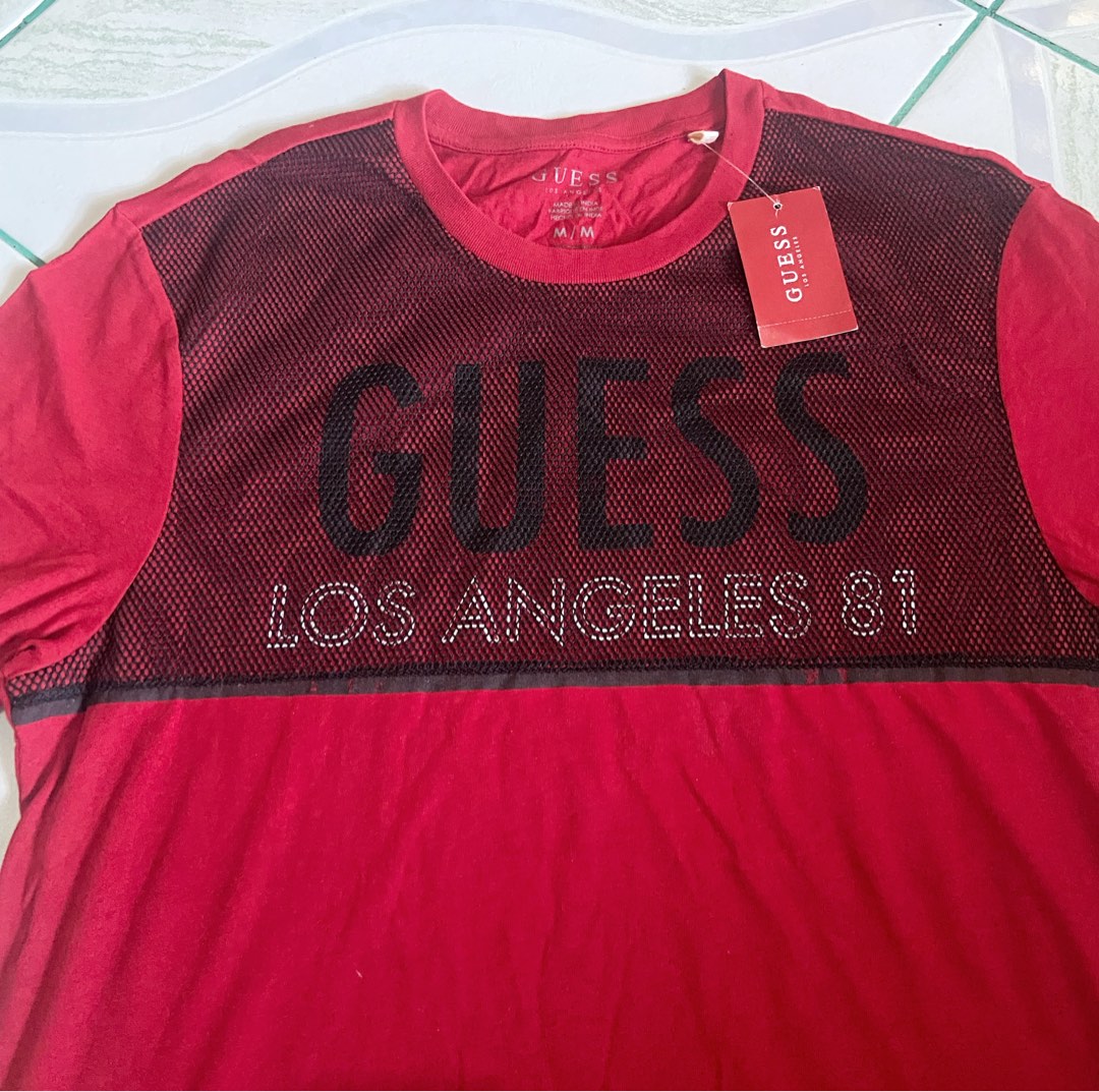 Guess Shirt Red on Carousell
