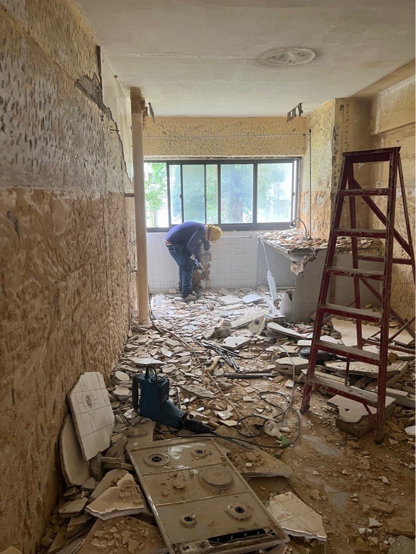 HACKING, DISPOSAL, PARTITION WALL, DISMANTLE and ASSEMBLING WORKS ...