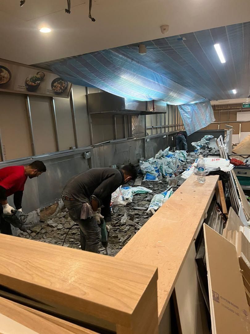 HACKING, DISPOSAL, PARTITION WALL, DISMANTLE and ASSEMBLING WORKS ...