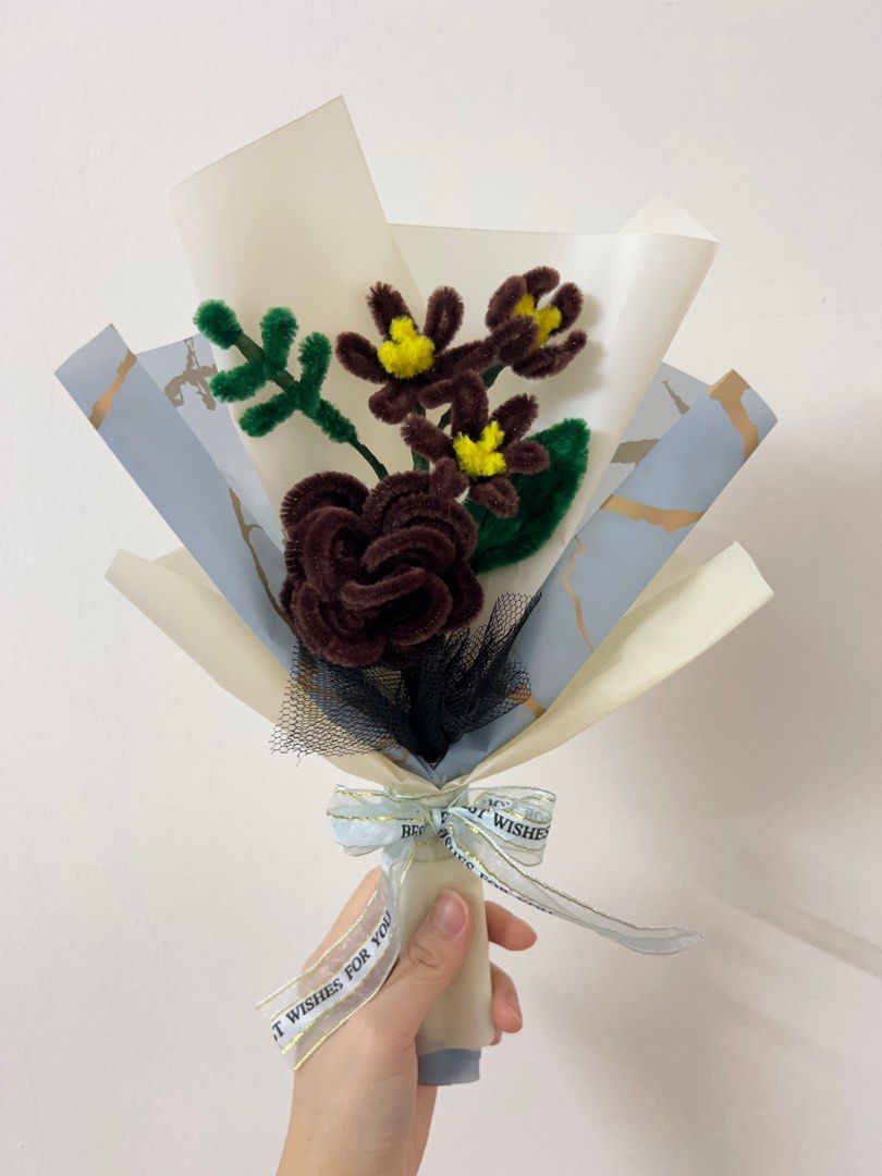 Handmade Flower Bouquet, Hobbies & Toys, Stationery & Craft, Flowers ...