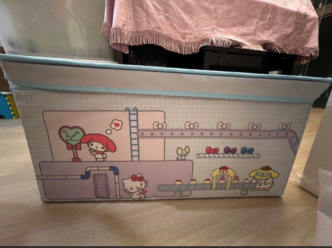 Hello kitty Sanrio characters storage box, Furniture & Home Living ...