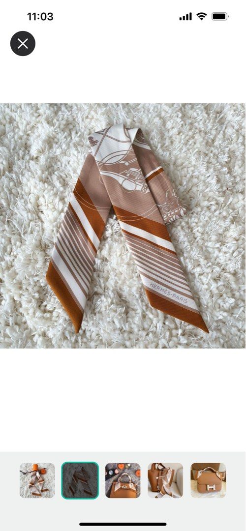 Hermes Twilly, Luxury, Accessories on Carousell