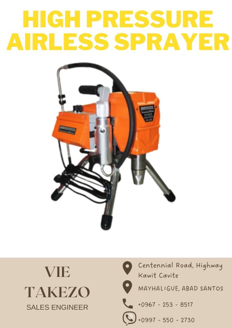 HIGH PRESSURE AIRLESS SPRAYER on Carousell